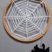 Halloween Crochet Pattern Spider and Web Cobweb embroidery