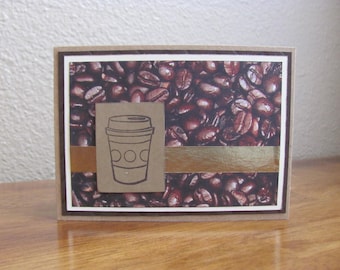 Coffee cup card | Etsy