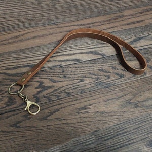 Leather lanyard | Etsy