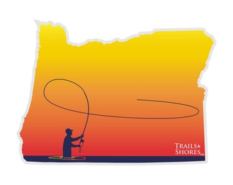 Fly Fishing Decal Sticker Tackle Box Boat Truck Vinyl