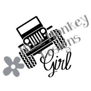 Jeep girl decals | Etsy