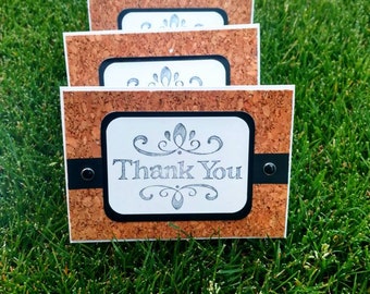 Manly thank you card | Etsy