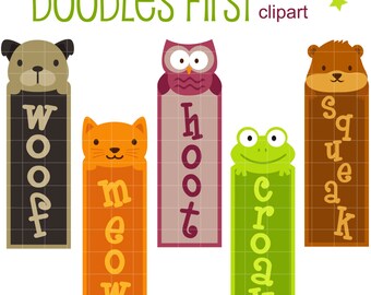 Reading Quotes Bookmarks Digital Clip Art for Scrapbooking