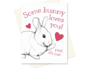 Bunny pun card | Etsy