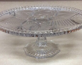 Footed cake plate | Etsy