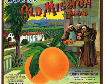 Old citrus labels | Etsy