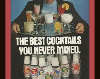 Vintage alcohol ad | Etsy