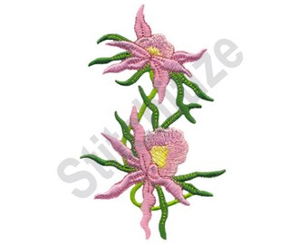 Orchid embroidery | Etsy