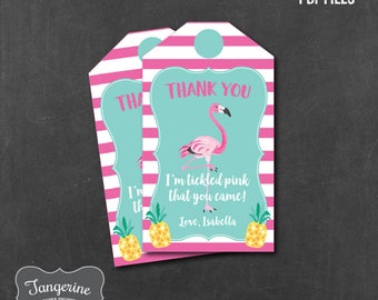 Flamingo tags | Etsy