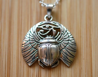 Scarab necklace | Etsy
