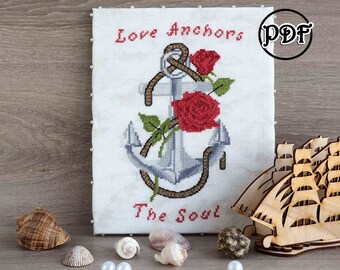 Anchor cross stitch | Etsy