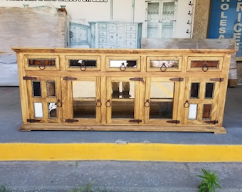 Rustic tv stand | Etsy