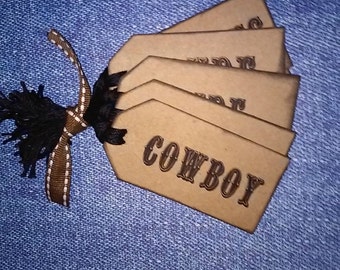 Western gift tags | Etsy
