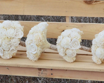 Wood flower bouquet | Etsy