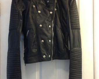 Small leather jacket | Etsy