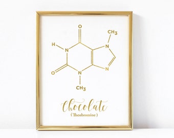 Chocolate Molecule Structure Theobromine Chemistry Teacher