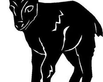 Show goat decal | Etsy