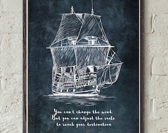 Nautical quote | Etsy