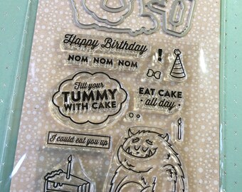 Monster stamps | Etsy