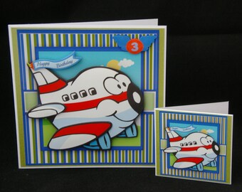 Airplane card | Etsy