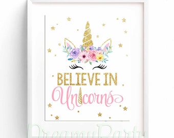 Believe in unicorns | Etsy