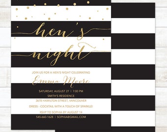 Hen party invitation | Etsy