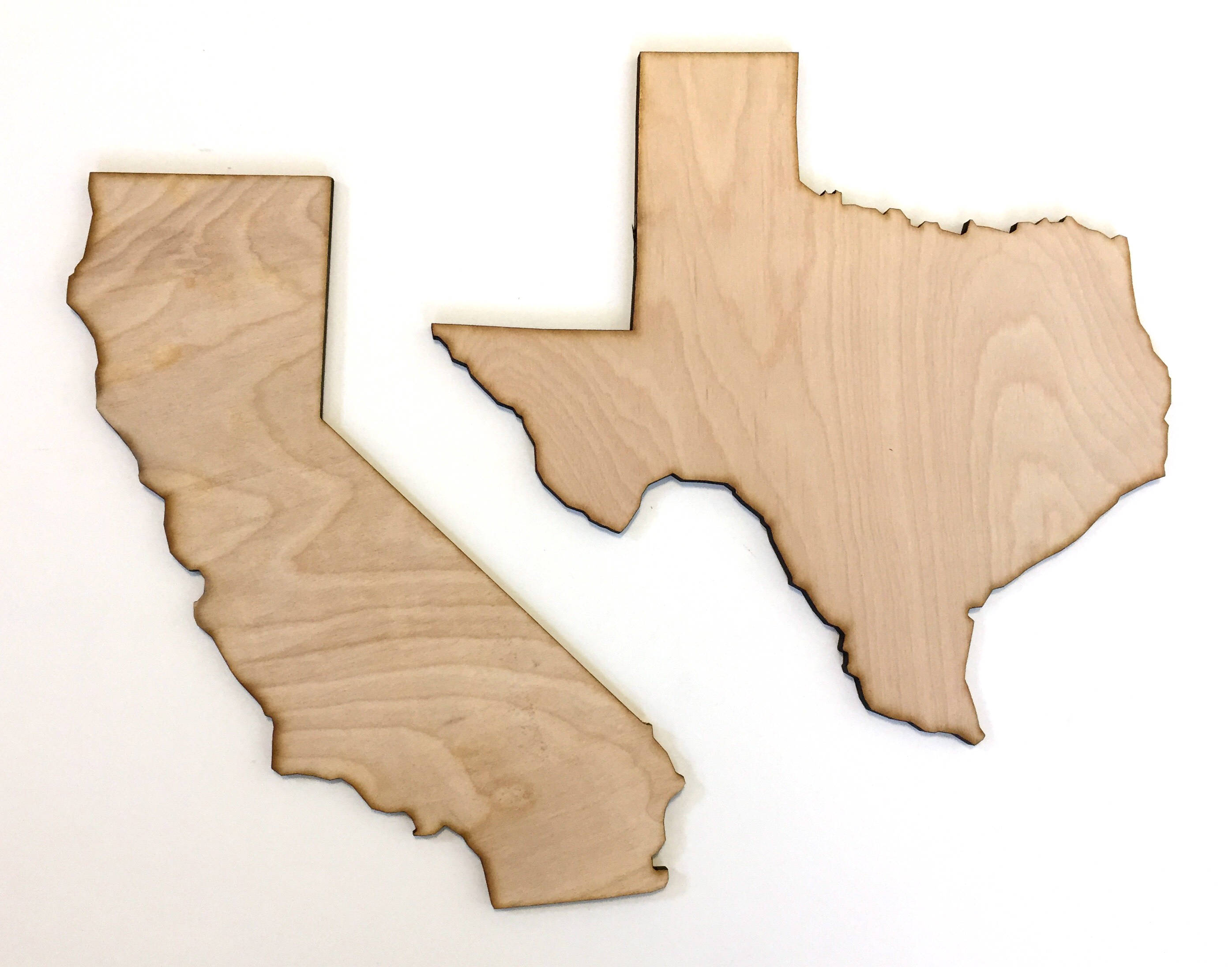 Wood State Cut Out United States wood cut outs State laser
