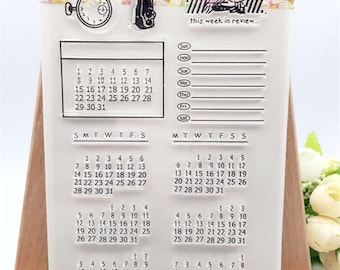 Calendar stamp | Etsy