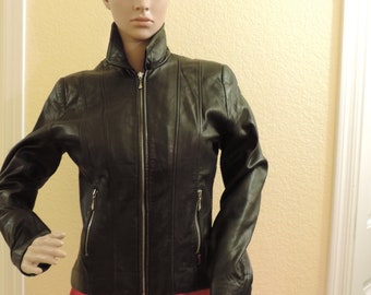 Small leather jacket | Etsy