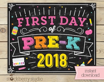 First day of pre k | Etsy