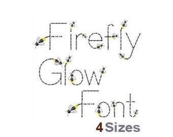 Firefly embroidery | Etsy