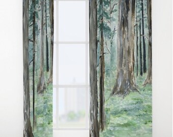 Tree curtains | Etsy