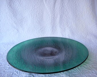 Large glass platter | Etsy