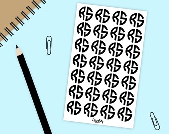 Letter stickers | Etsy