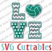 Volleyball svg Volleyball Love svg dxf eps Volleyball