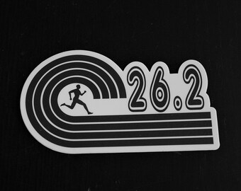 Girly Run Car Sticker Runner Marathon Car Decal Oval Vinyl