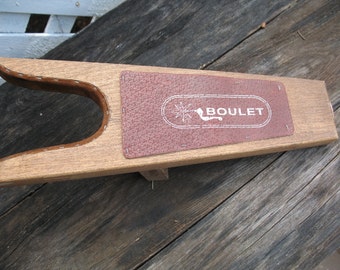 Large Rustic Red Bootjack with Concho