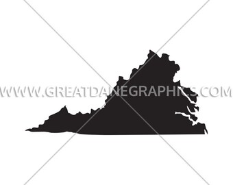 Virginia silhouette | Etsy