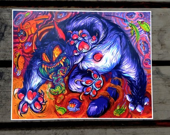 Psychedelic painting | Etsy