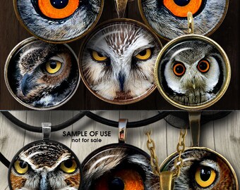 Owl collage sheet | Etsy