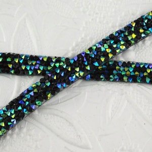 Rhinestone ribbon | Etsy