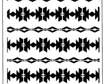 Aztec stencil | Etsy