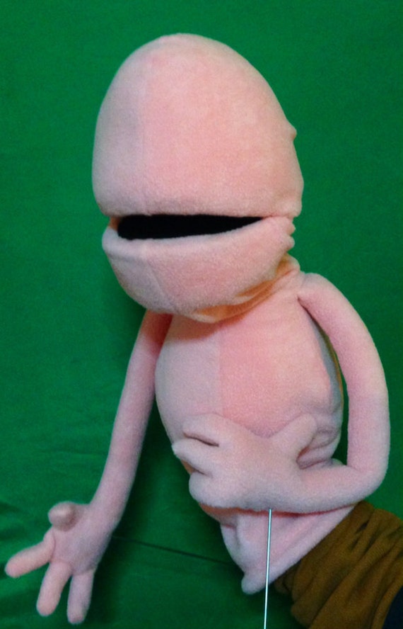 Items similar to Blank Human DIY Hand Puppet with Rods Pick a Color ...
