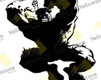 Hulk smash decal | Etsy