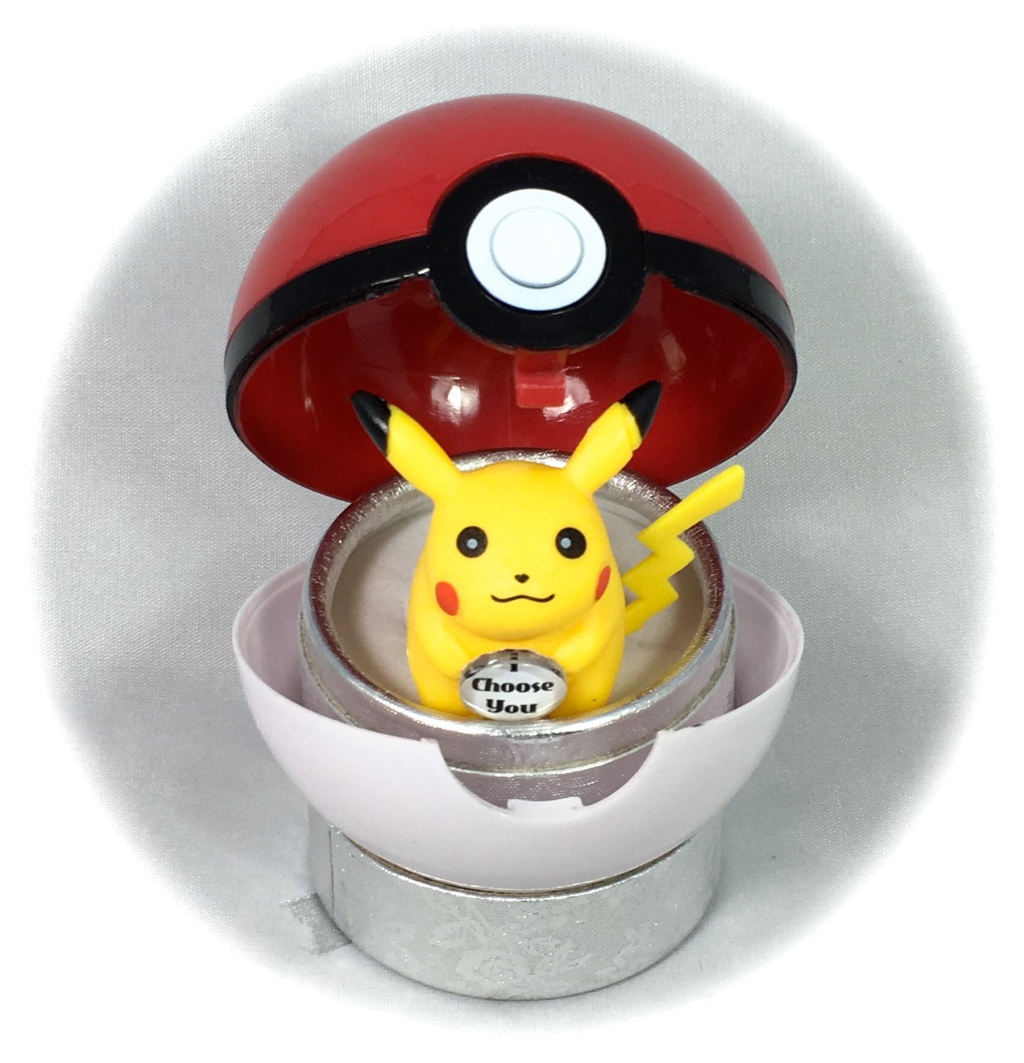 RED PROPOSAL PoKEBALL Ring Box Case Container Poke Ball