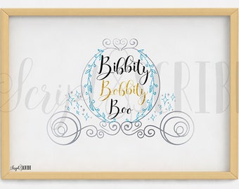 Cinderella Bibbity Bobbity Boutique Party Printables