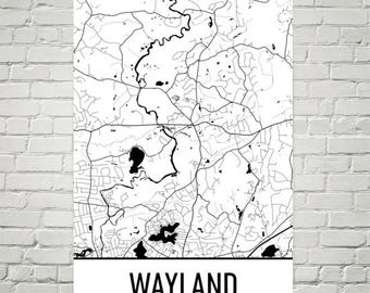 Lowell map Massachusetts Old map of Lowell print Fine