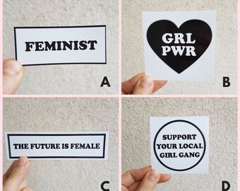 Feminist stickers | Etsy