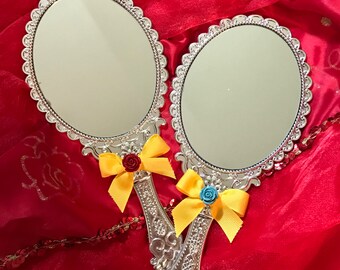 Beauty and the Beast Enchanted Mirror and Red Rose Printable