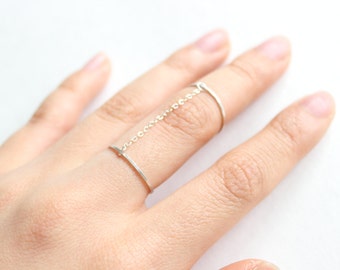 Chain link ring | Etsy